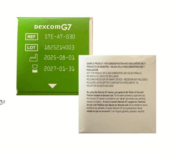 Sensor Dexcom G7 STE-AT-030 (Producto de Muestra) - Helping Diabetics USA